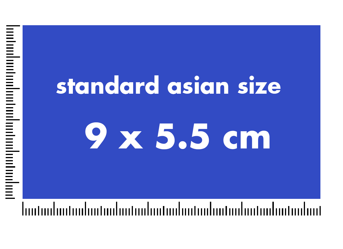 แนะนำขนาดนามบัตรมาตราฐานที่ควรใช้